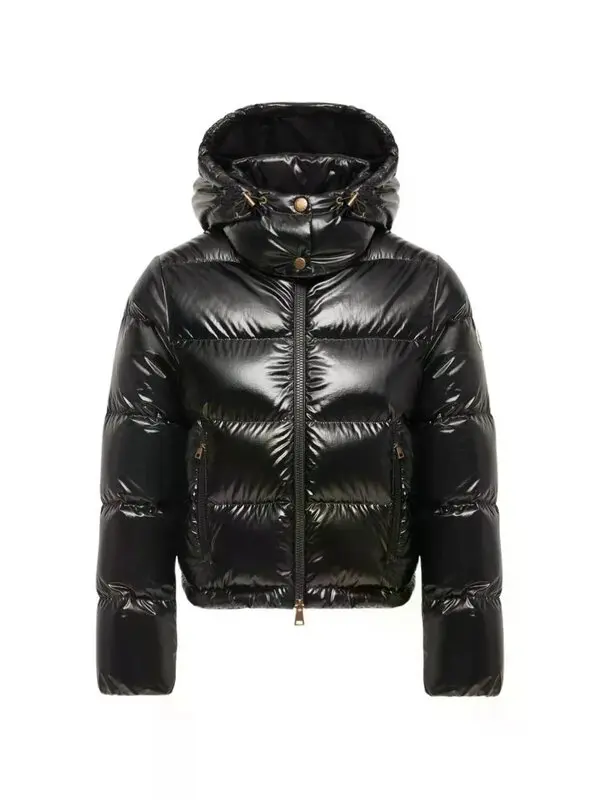 Moncler Niveole Cropped Down Jacket - Black