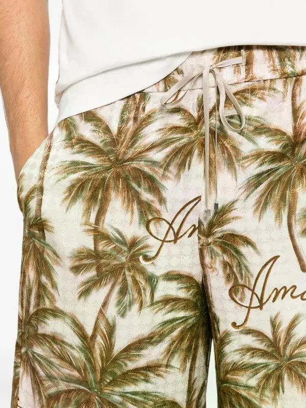 Amiri Logo Print Shorts