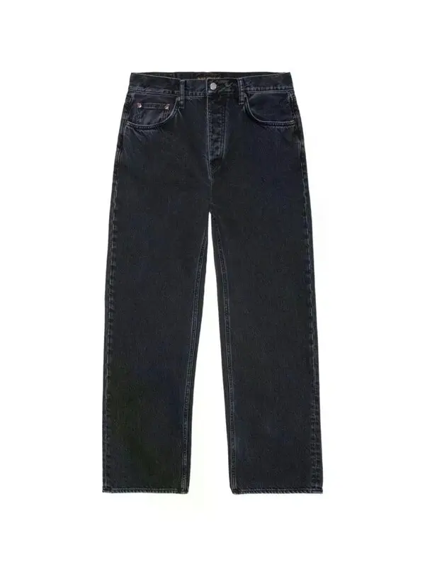 Nudie Jeans Tuff Tony High-waist Jeans - Black