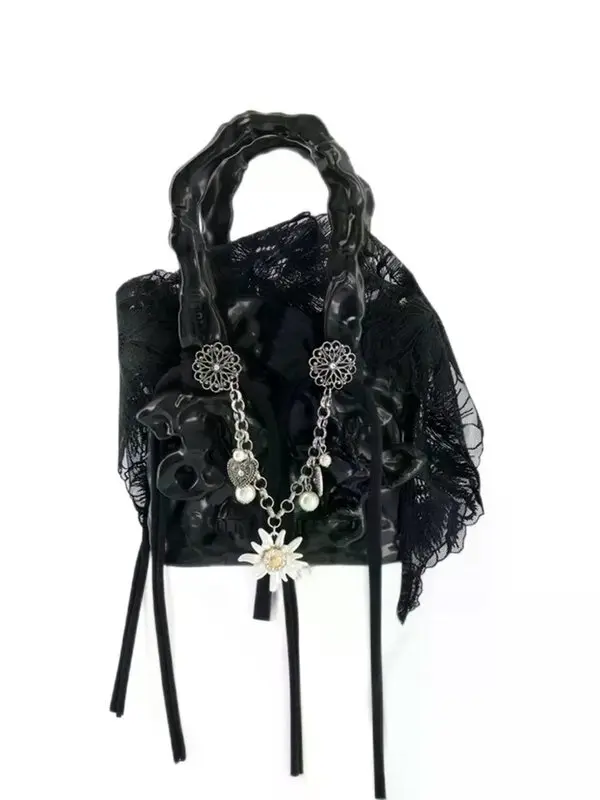 Ottolinger Raven Lace-detail Tote Bag