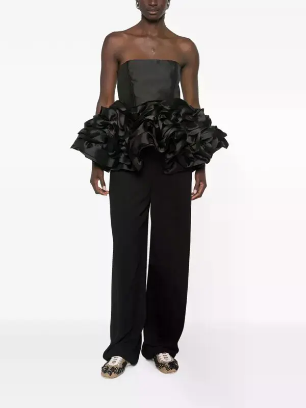 MARQUES' ALMEIDA Satin Strapless Top