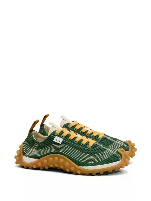 AMI Paris Mesh Mirage Sneakers - Green