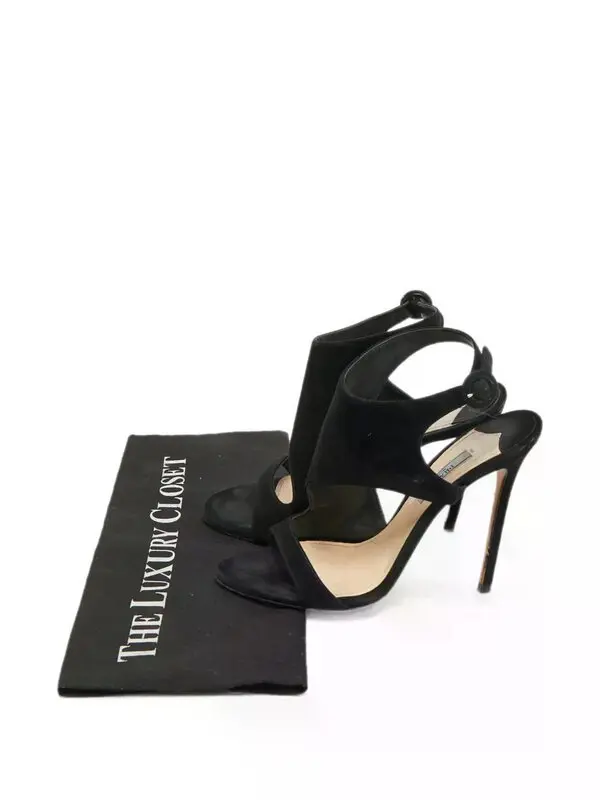 Prada Suede Stiletto Heeled Sandals