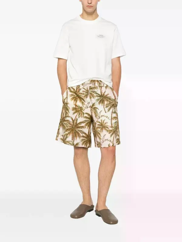 Amiri Logo-patch T-shirt - Neutrals