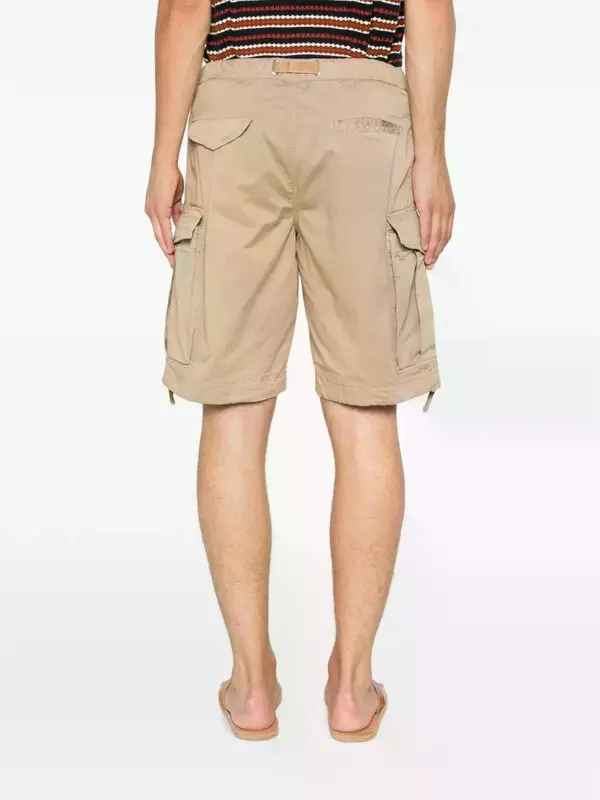 WHITE SAND Belted Cargo Shorts