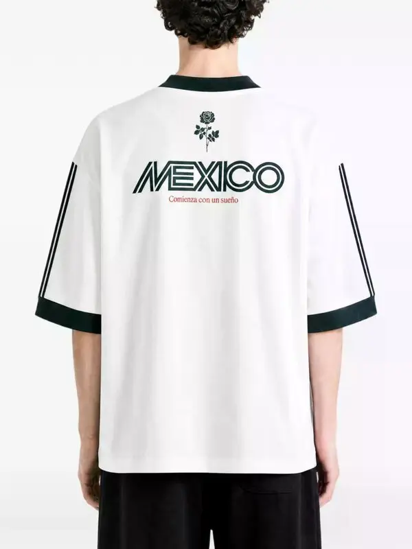 Adidas Logo Print V-neck T-shirt