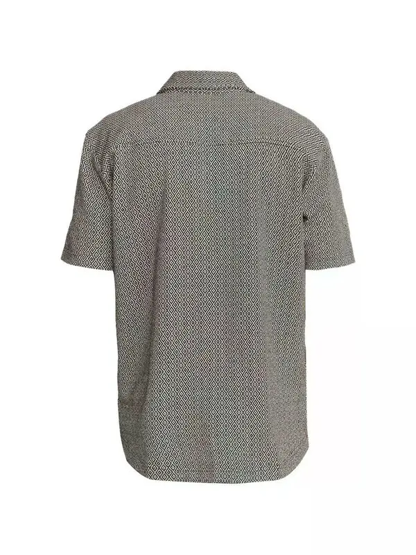 REVOLUTION NOW Cuban Jacquard-knit Short-sleeved Shirt