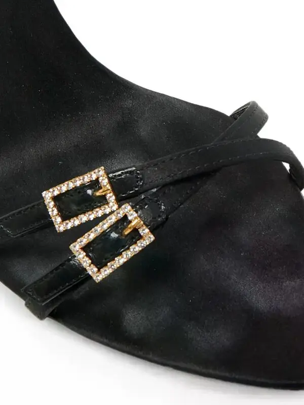 Saint Laurent Cassie Crystal-embellished Stiletto Sandals