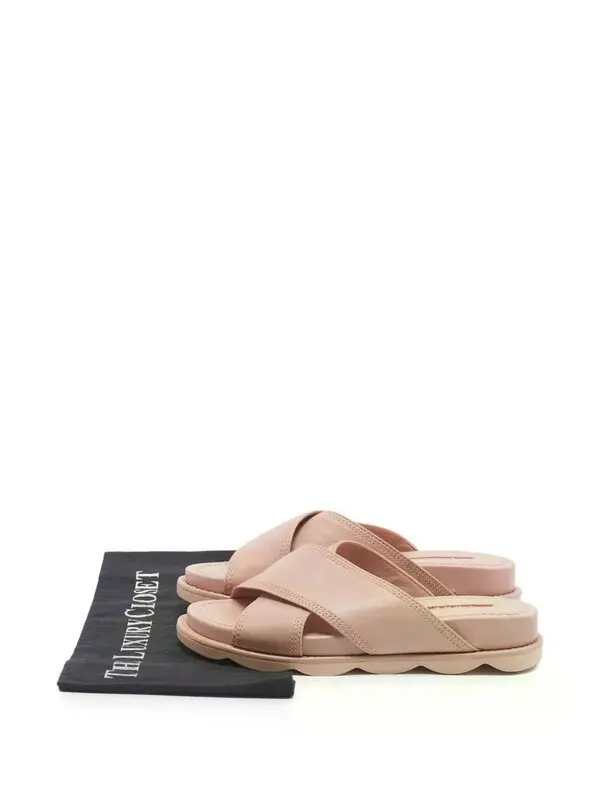 Prada Crisscross Flat Slides