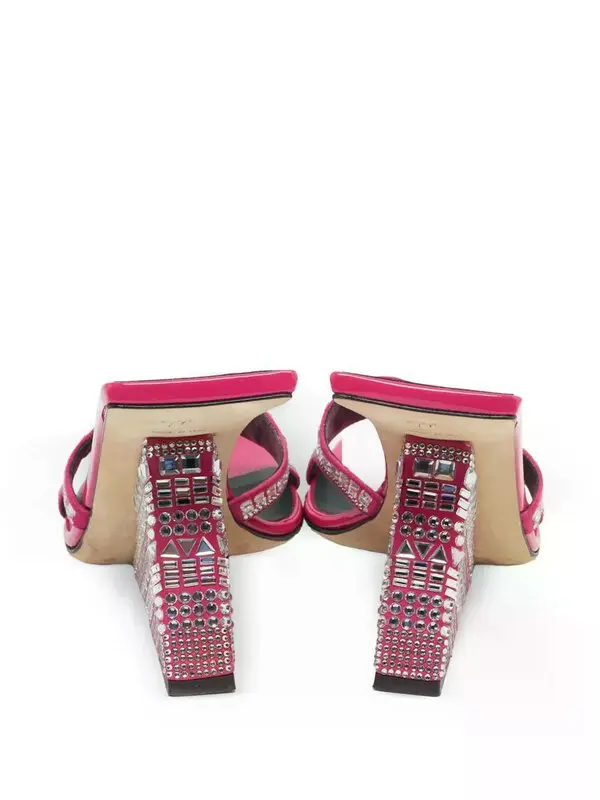 GIUSEPPE ZANOTTI Tutankamon Crystal Embellished Slide Sandals