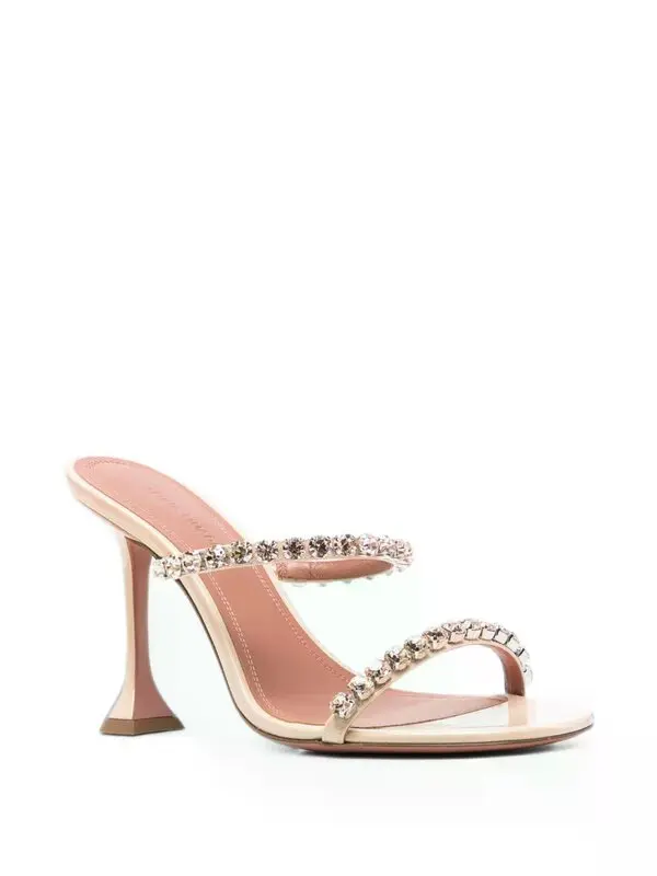Amina Muaddi Gigi Crystal-embellished Sandals