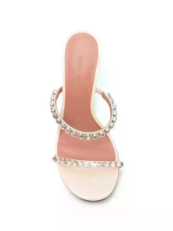Amina Muaddi Gigi Crystal-embellished Sandals