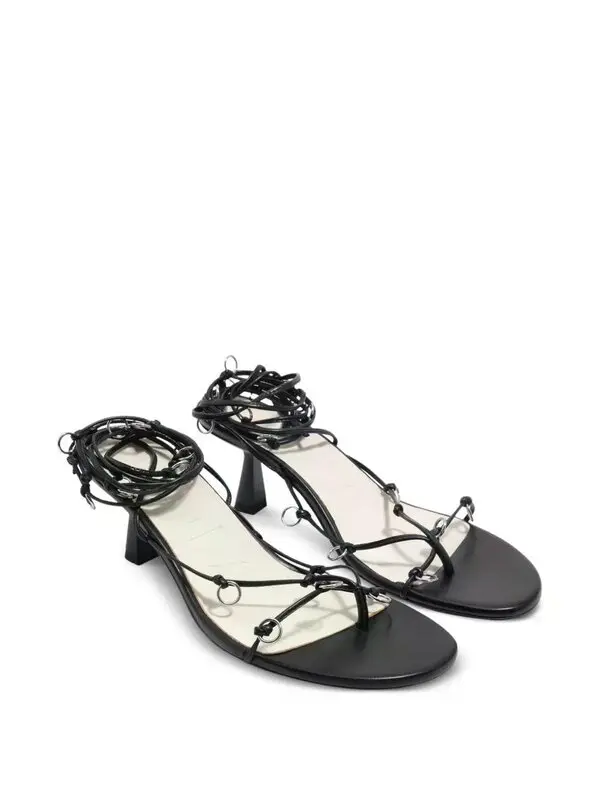 Bimba Y Lola Embellished Lace-up Heeled Sandals