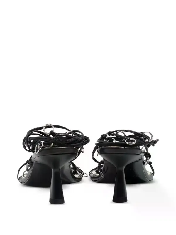 Bimba Y Lola Embellished Lace-up Heeled Sandals