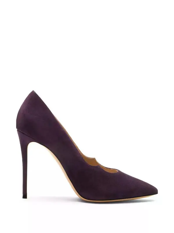 Casadei Suede Pointed Toe Stiletto Pumps