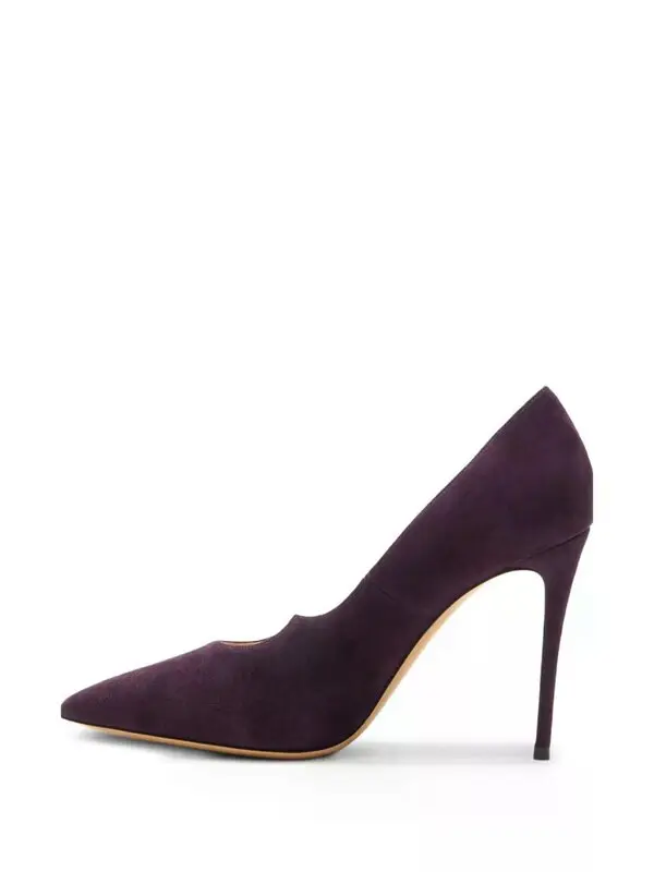Casadei Suede Pointed Toe Stiletto Pumps