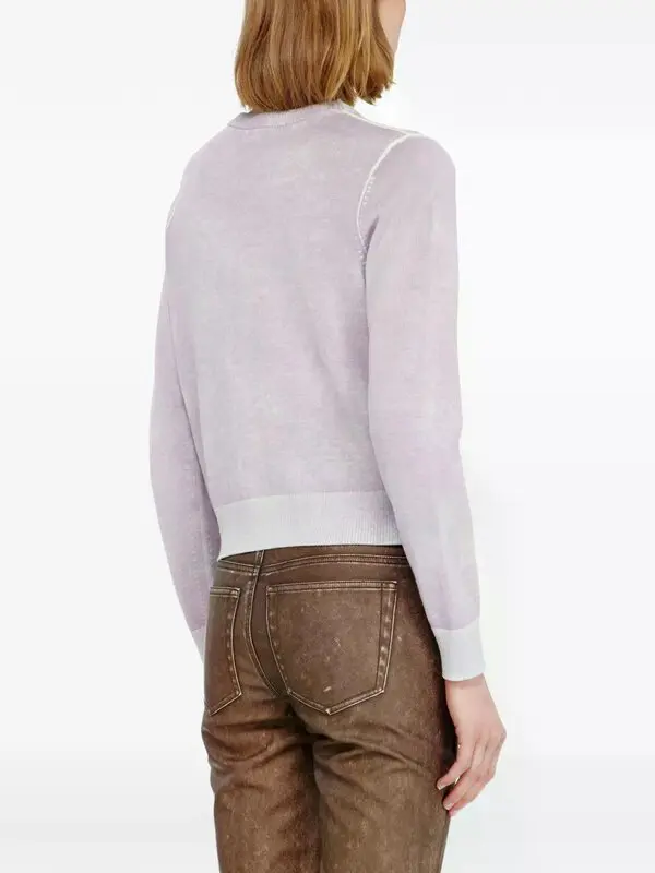 DIESEL® Cotton Jumper With Faded Reverse Print
