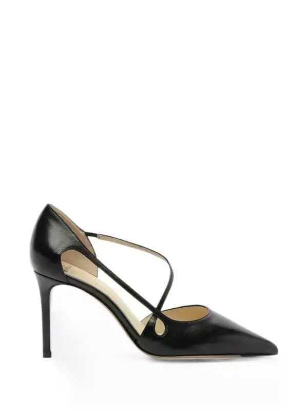 ALEXANDRE BIRMAN Renee Crossover-strap Pumps - Black