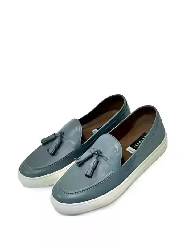 Fratelli Rossetti Brera Tassel-detail Leather Loafers - Grey