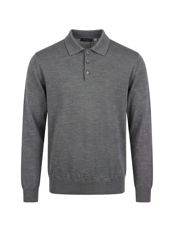 TOMBOLINI Button-fastening Polo-collar Sweater - Grey