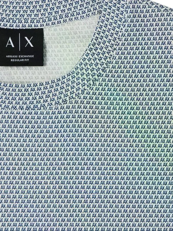 Armani Exchange Monogram-print Cotton T-shirt