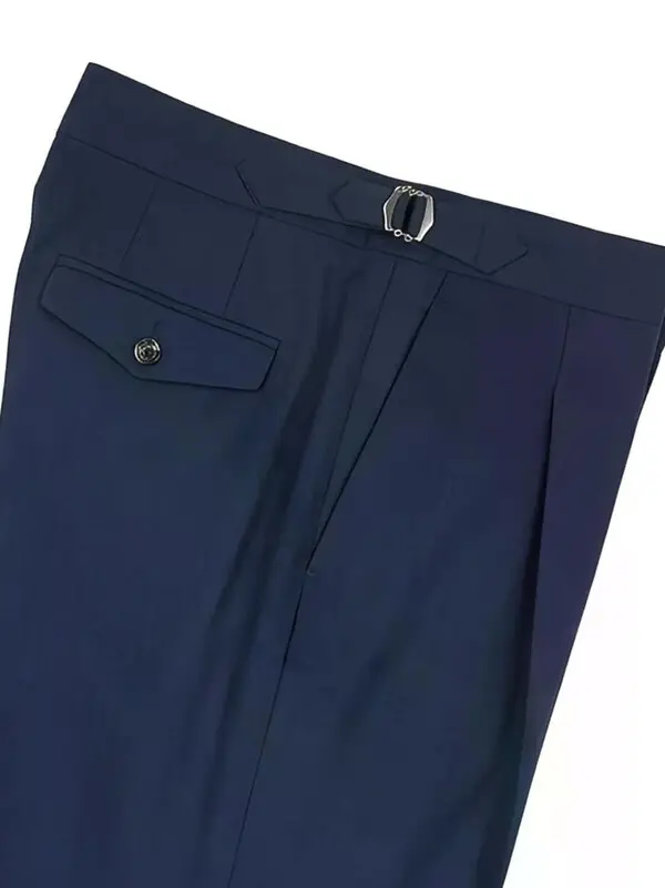 TOMBOLINI Pleated Trousers With Buckle Detail