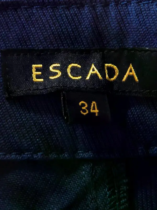 Escada Teresa Cotton-blend Straight-leg Trousers