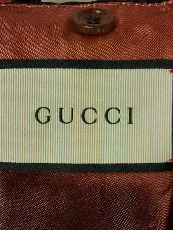 Gucci Logo-print Floral-motif Denim Jacket