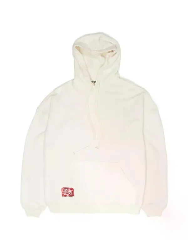 Bimba Y Lola Logo Patch Hoodie With Lace Panels - White