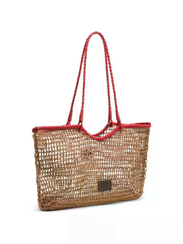 Bimba Y Lola Large Woven Design Tote Bag