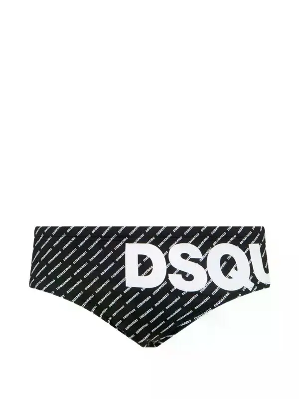Dsquared2 All-over Logo Print Swim Briefs