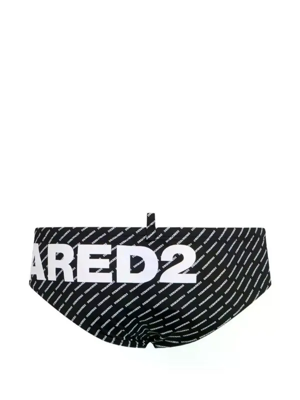 Dsquared2 All-over Logo Print Swim Briefs