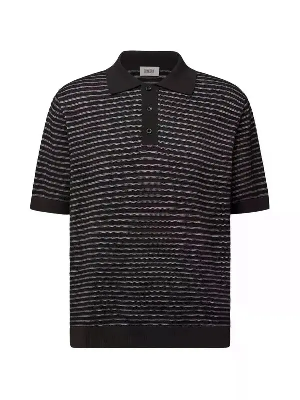 DRYKORN Tamian Striped Polo Shirt - Brown