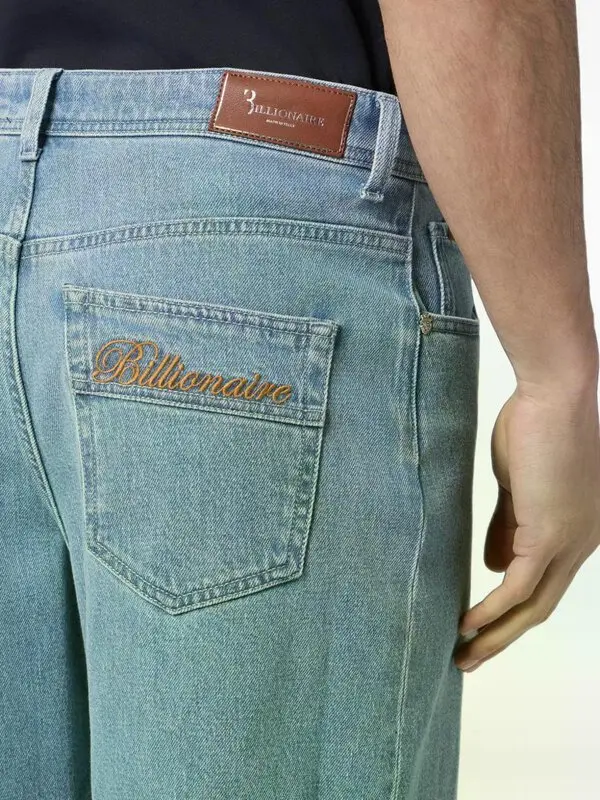 BILLIONAIRE Logo Patch Shorts - Blue