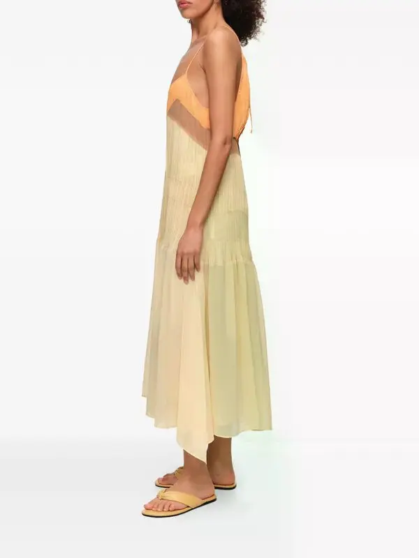 Bimba Y Lola Pleated Asymmetric Dress