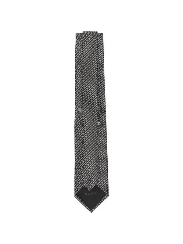 TOM FORD Geometric Patterned Neck Tie