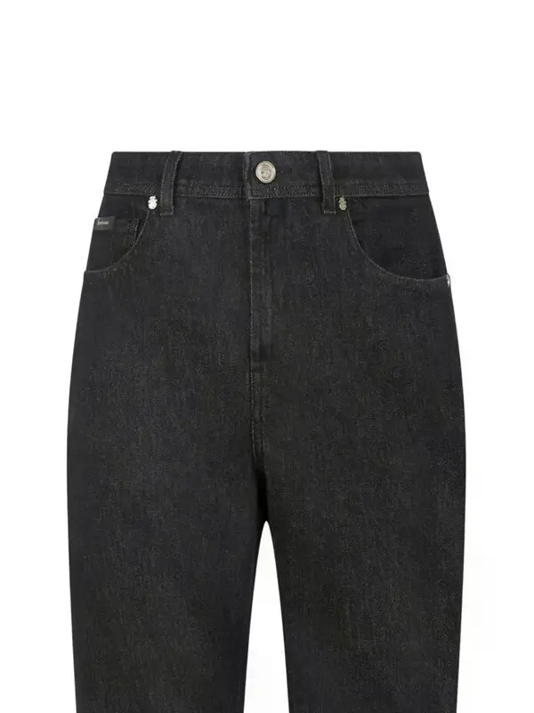 BILLIONAIRE Five-pocket Straight Jeans - Black