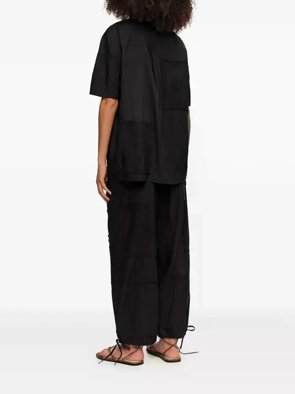Bimba Y Lola Embroidered Patchwork Drawstring Trousers