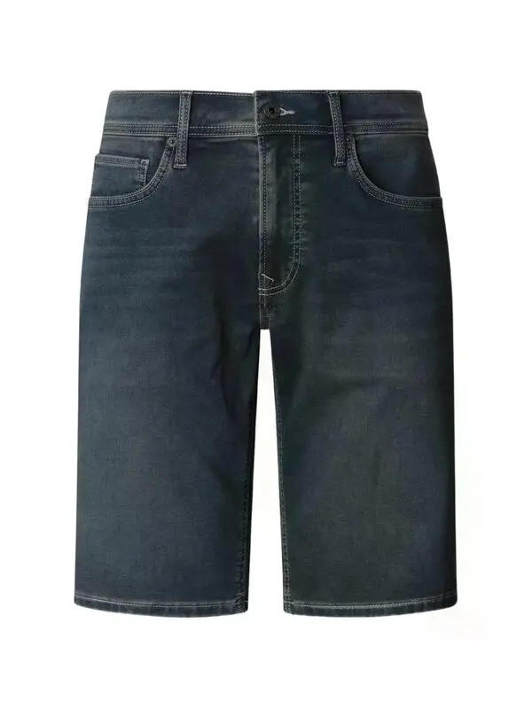 Pepe Jeans Faded-effect Slim-fit Shorts - Blue