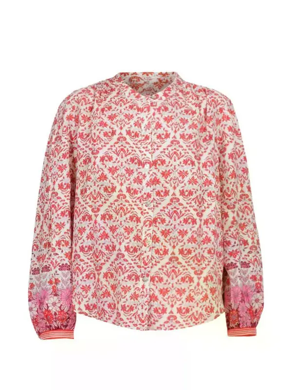 Xirena Faye Damask-print Shirt - Red