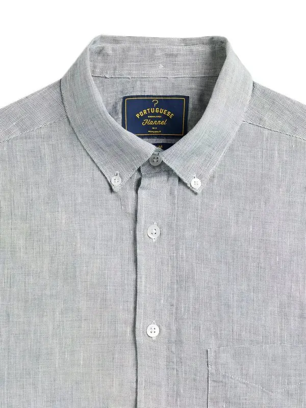 Portuguese Flannel Button-down Collar Chest-pocket Shirt