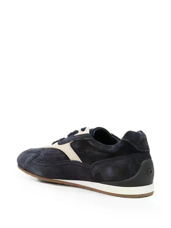FERRAGAMO Gancini Plaque Panelled Sneakers
