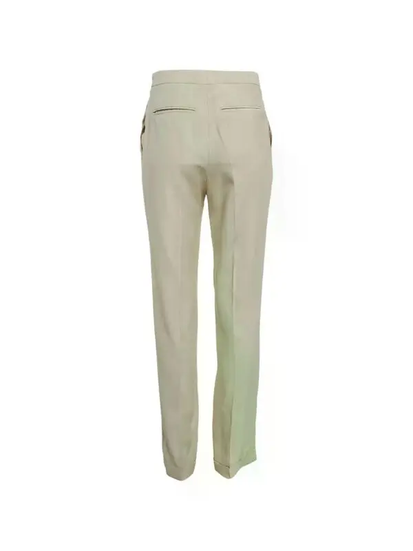 Stella McCartney Beige Gabardine Straight-leg Trousers