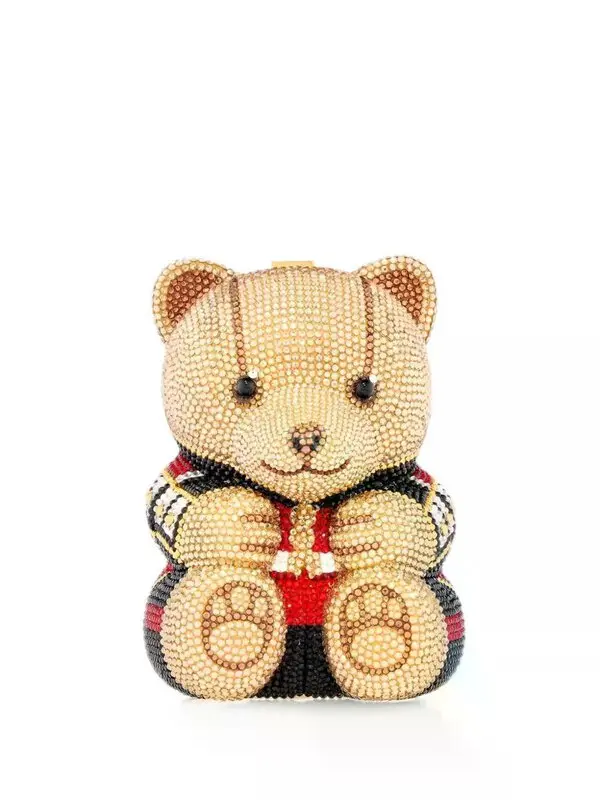 Judith Leiber Crystal-embellished Teddy Bear Mini Bag - Gold