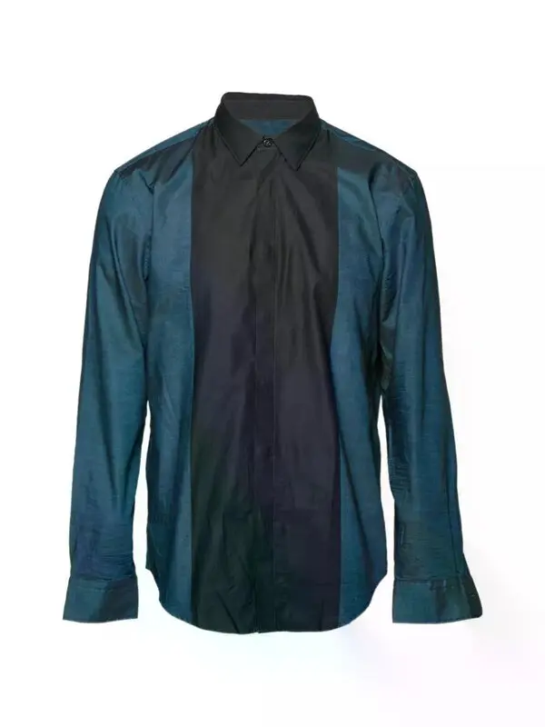 BOSS Slim-fit Contrast-panel Shirt
