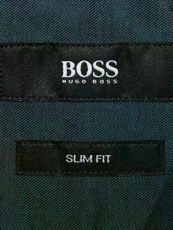 BOSS Slim-fit Contrast-panel Shirt