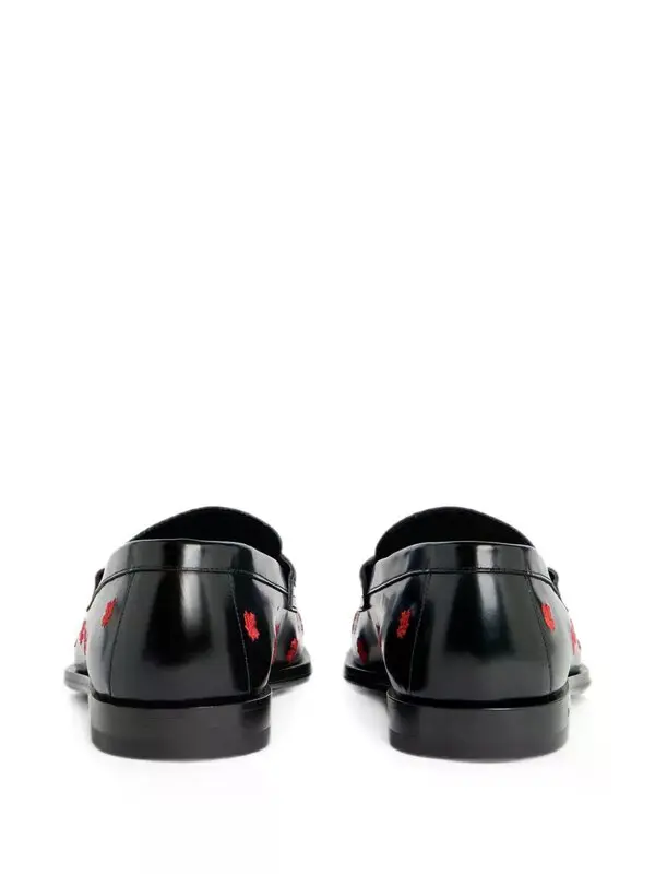 Dsquared2 Embroidered Maple Leaf Loafers