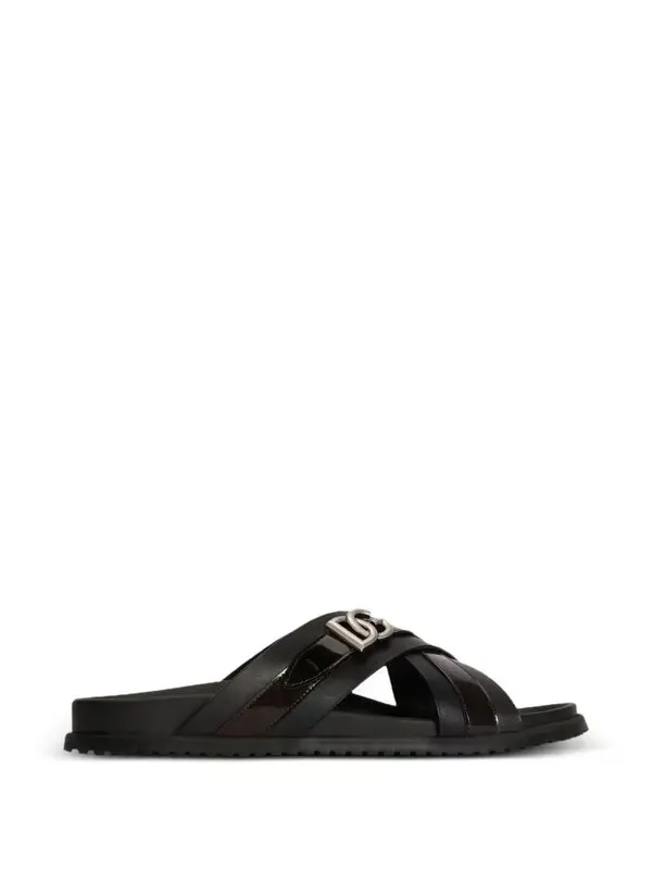 Dolce & Gabbana Cowhide Sandals - Black