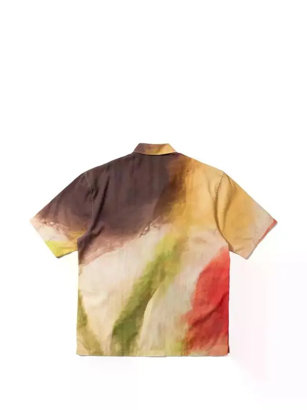 EDMMOND STUDIOS Watercolour-print Short-sleeve Shirt