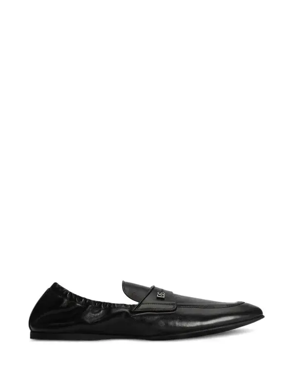 Dolce & Gabbana Calfskin Slippers - Black
